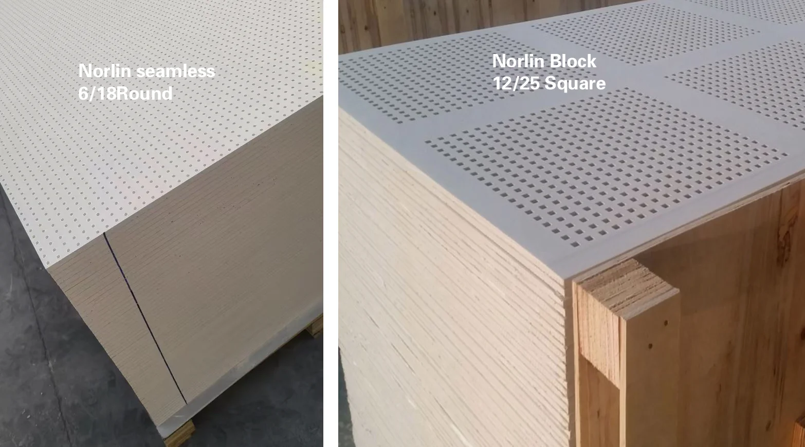 Perforated Gypsum Board With Irregular Circular Holes Acoustic Ceilings ...