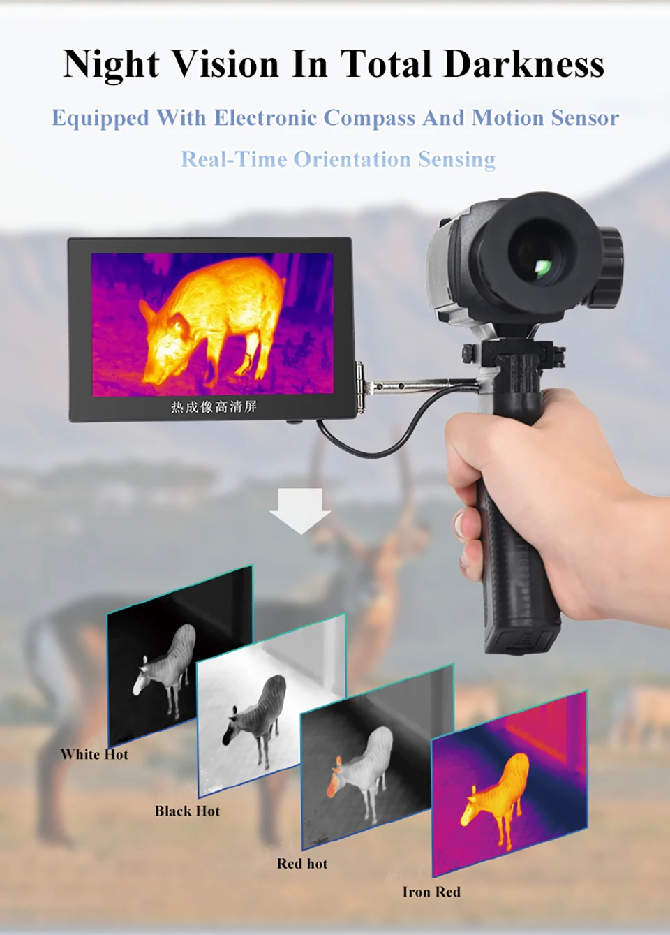 640*512 Monocular Hunting Cooled Thermal Imager Laser Range Thermal ...