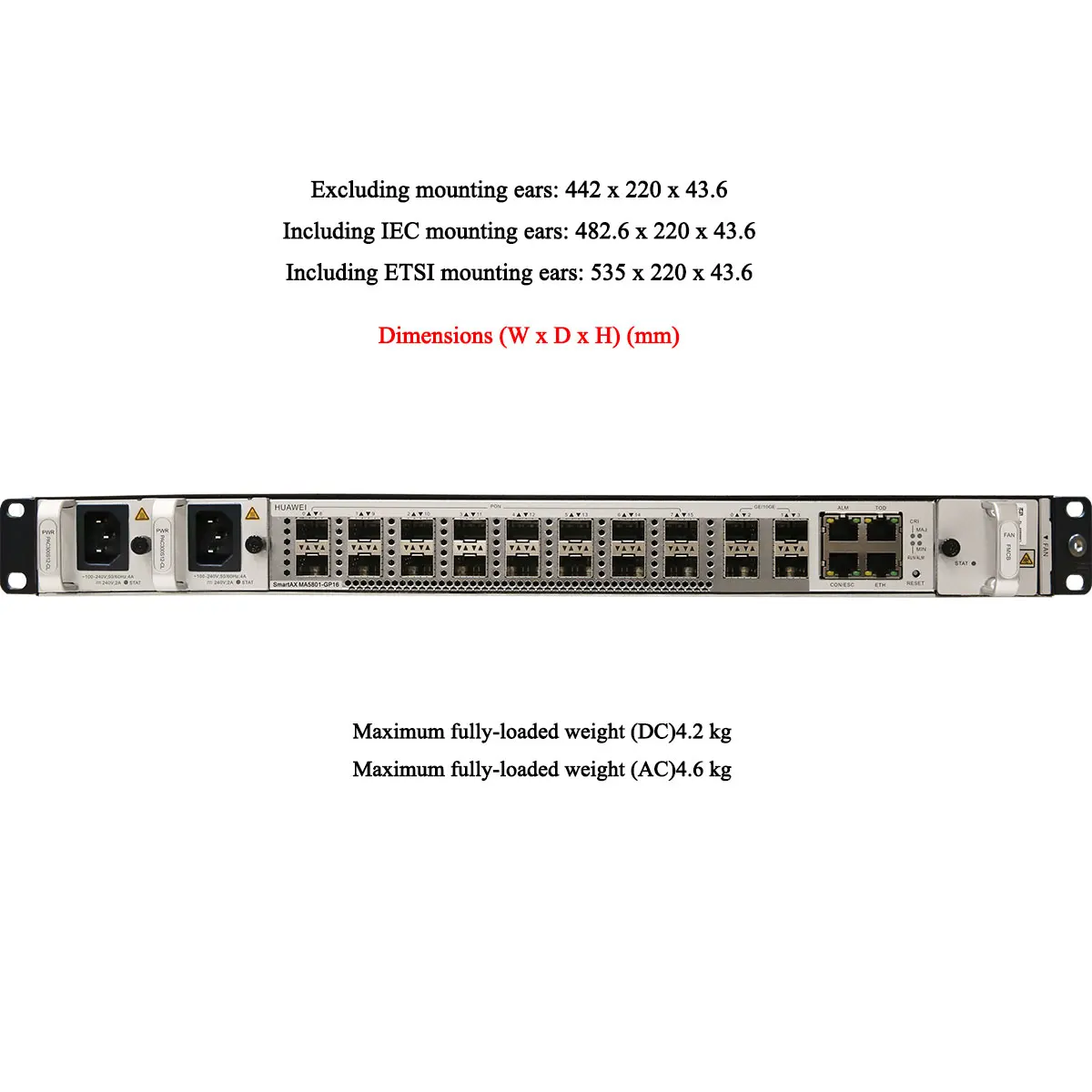 EA5801E-GP16 16 Port GPON OLT - Reliable Optical Line Terminal