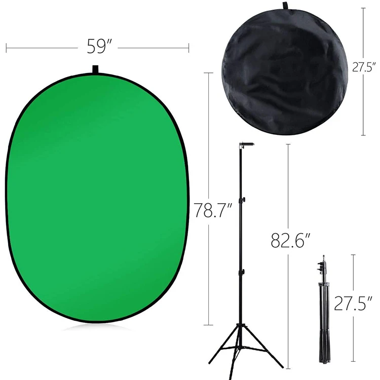 High Quality Blue Green Screen Kit - Portable Photography Backdrop