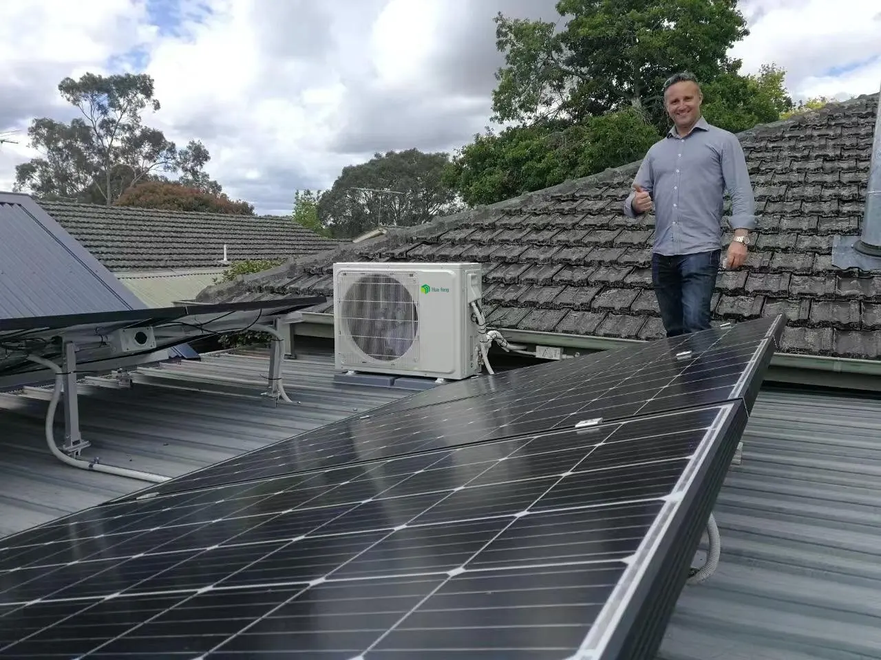 12k DC Hybrid Solar Powered Split Air Conditioner Unit - Efficient ...