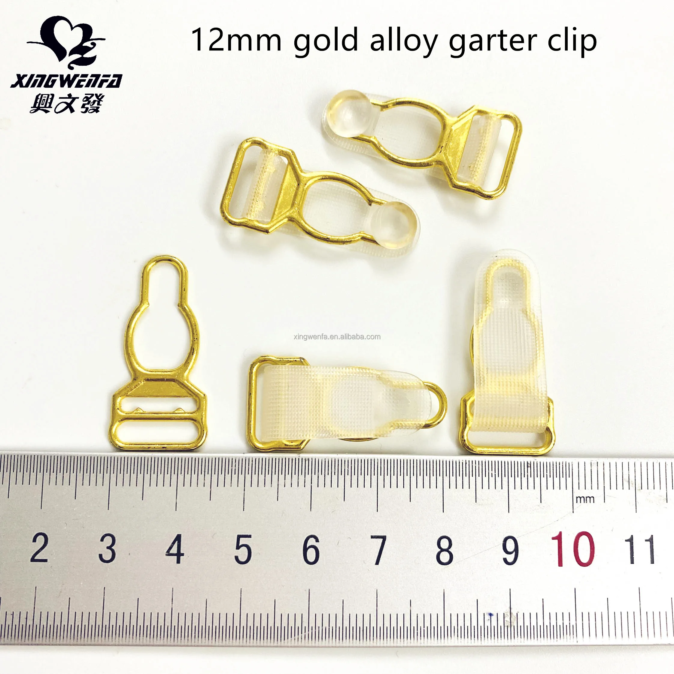 Underwear Accessories Garment Accessories 12mm Gold Plated Metal Gater ...
