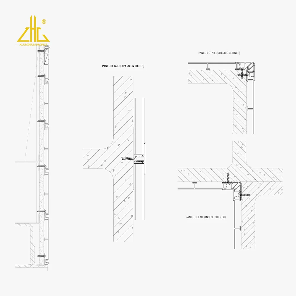 Modern Ceiling & Cladding Aluminum Wall Panel with Powder Coating for ...