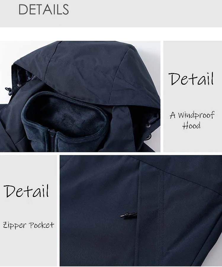 Custom Pop Lady Outdoor Coat With 3-in-1 Wear Hidden Pocket Removable ...