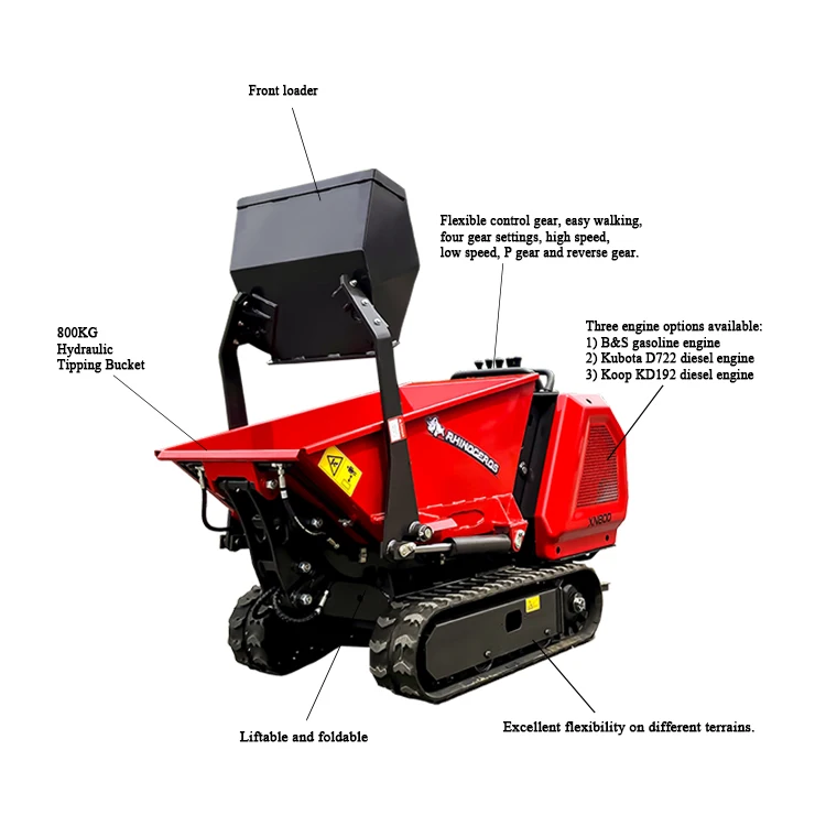Mini Dumper Truck Manufacturer 800kg - Efficient & Reliable