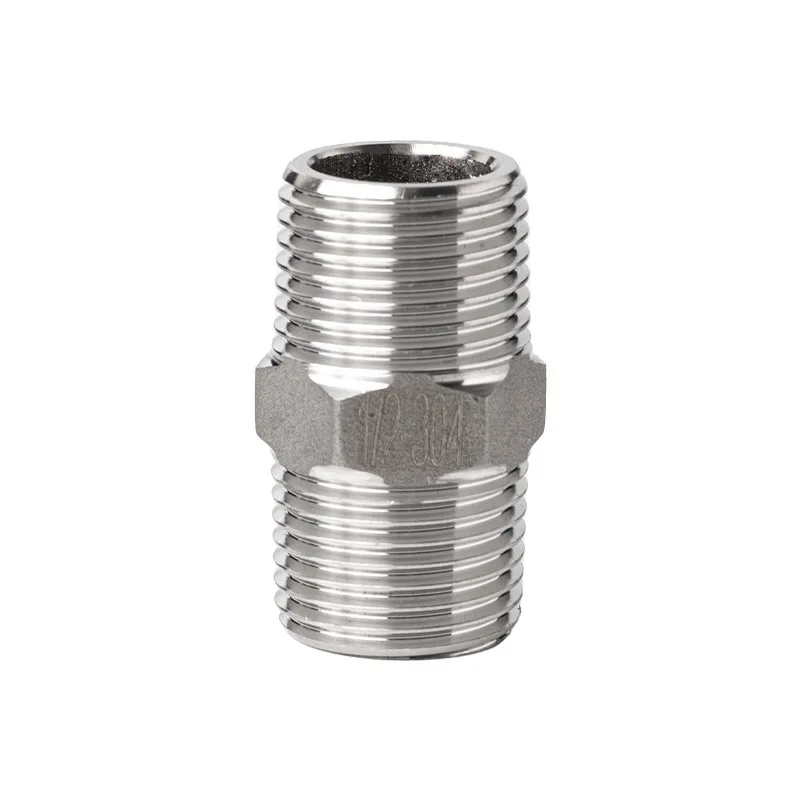 Stainless Steel Threaded Hex Nipple Pipe Fittings - Buy Hexagonal ...