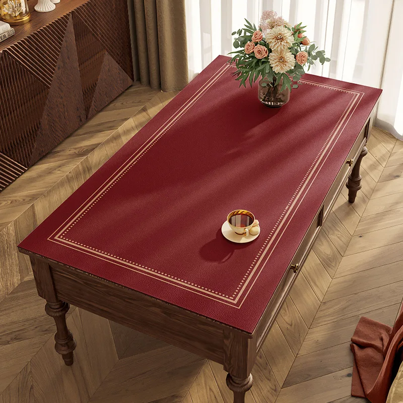 Luxury Retro High-end Pvc Coffee Table Mat Waterproof Oil Resistant Hot ...