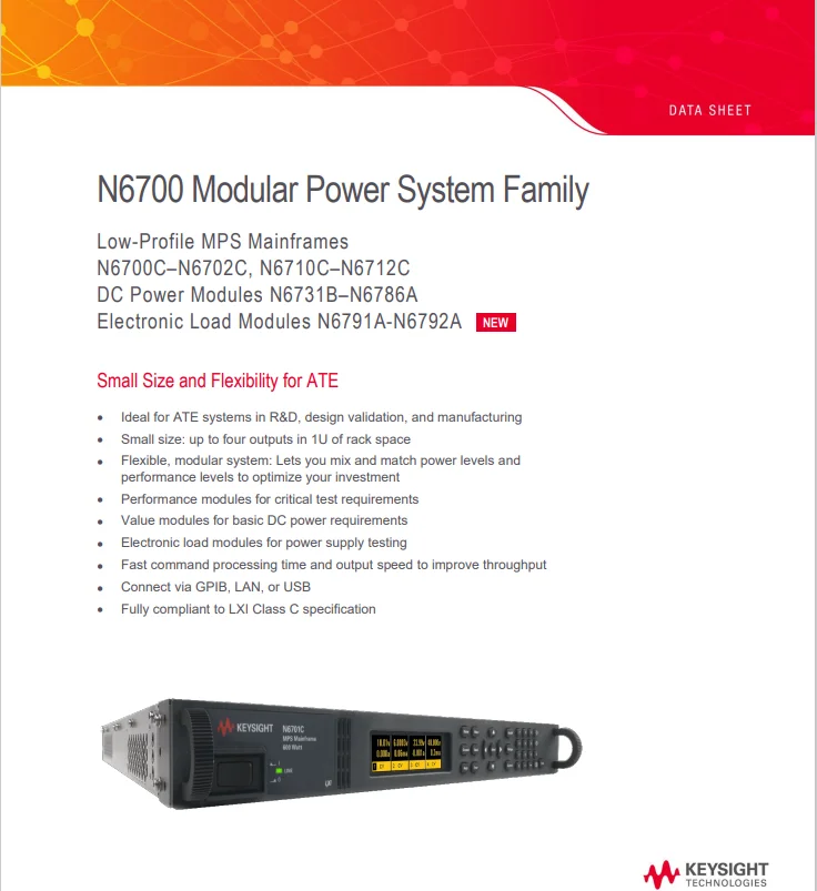 Keysight N6785a Source / Measure Unit For Battery Drain Analysis ...