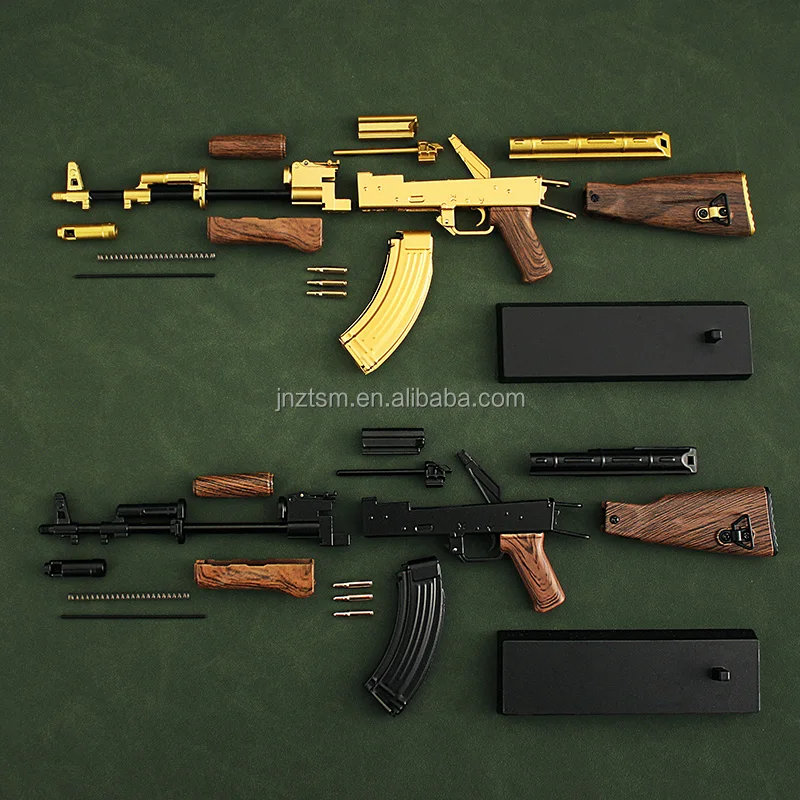 AKM Model Realistic AK47 Gun Model Metal Toy Guns for Adults