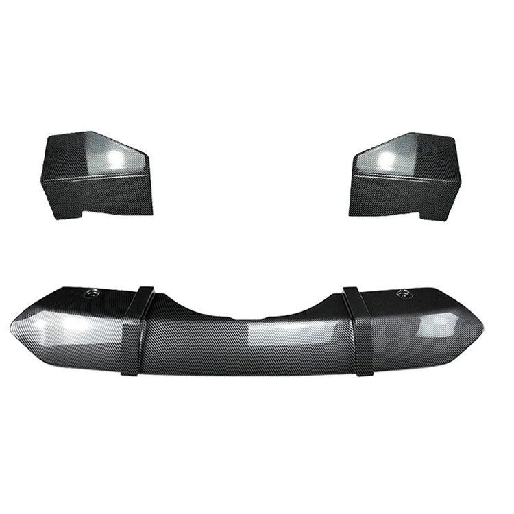 Car Rear Bumper Split Lip Body Kit Spoiler Diffuser Rear Lip And Wrap ...