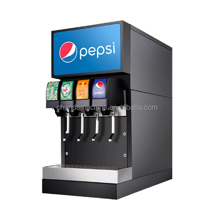 Commercial Post Mix Soda Fountain Dispenser With 5 Valves Carbonated ...