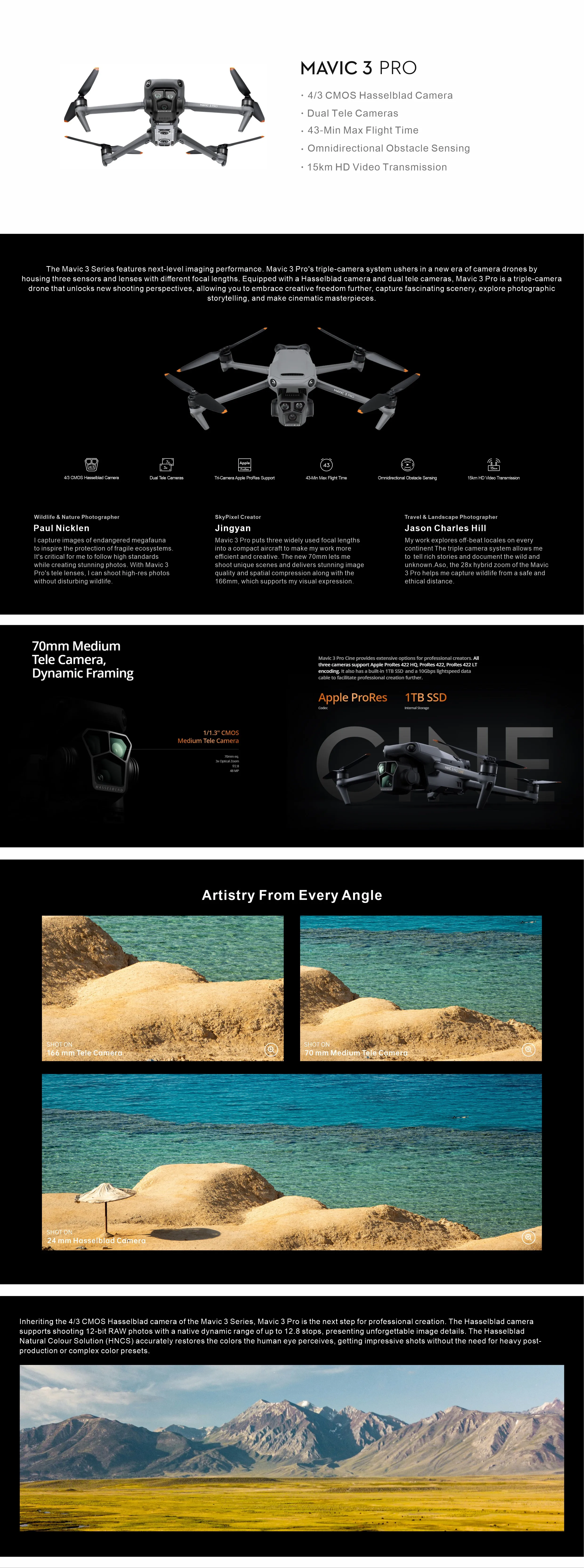 Mavic 3 Pro Fly More Combo Rc Big Drone Camera 4k Includes A Rc Two ...