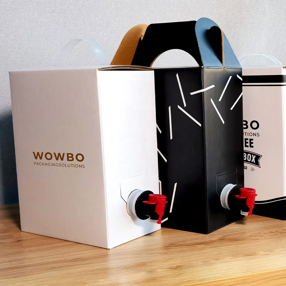 Eco-friendly Custom Printing Disposable Coffee Box Dispenser 2.5L