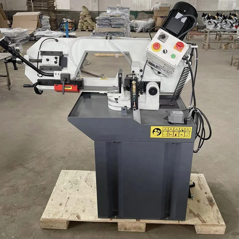 Horizontal swivel head metal band saw metal steel cutting bandsaw ...