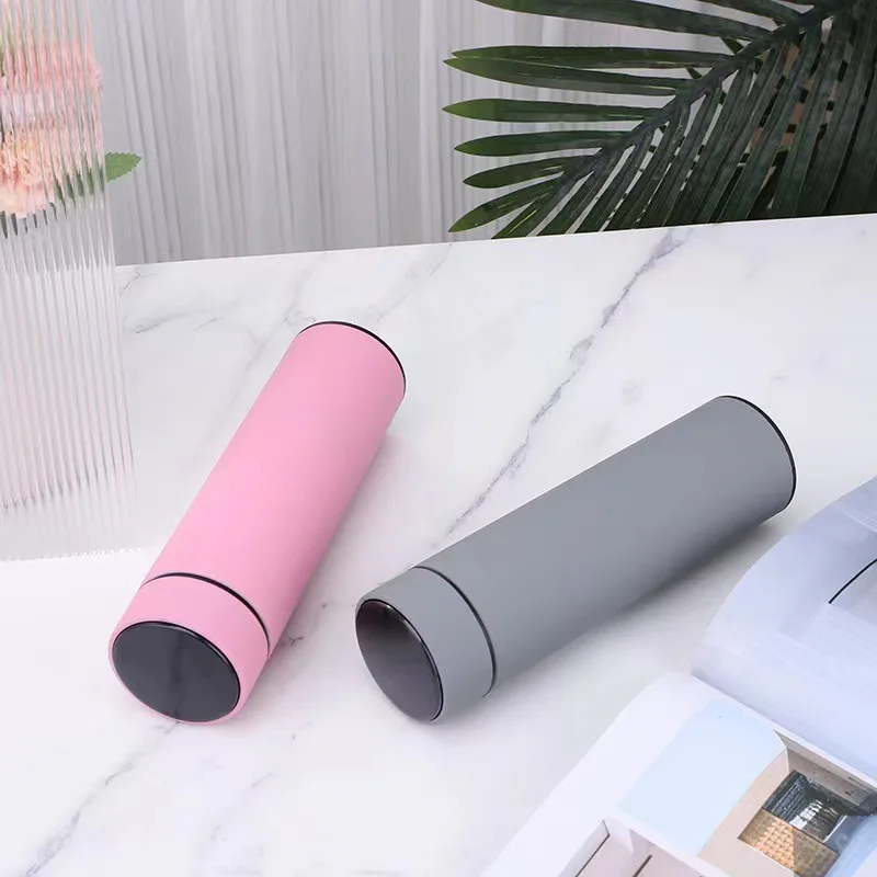 500ml Temperature Display Rubber Paint Vacuum Flasks Thermoses Eco ...