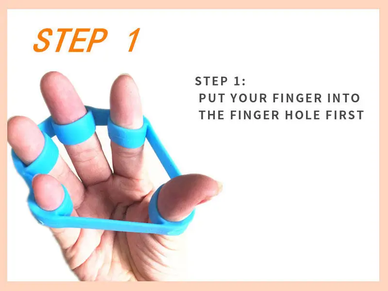 Silicone Finger Exerciser Five Finger Tensioner Good for Finger ...