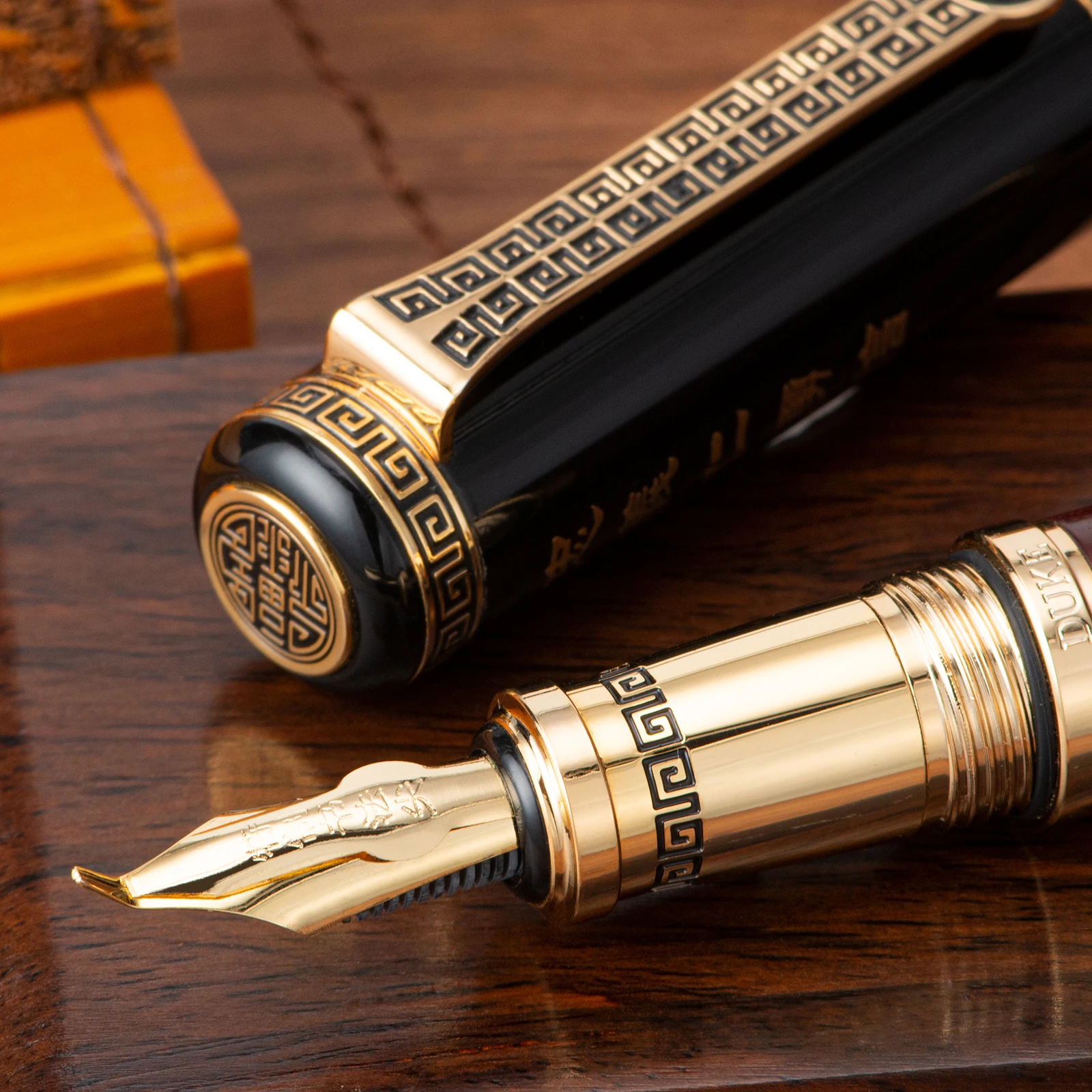 Luxury Pen High Quality Wooden Calligraphy Pen Broad Fude Nib Duke 551 ...