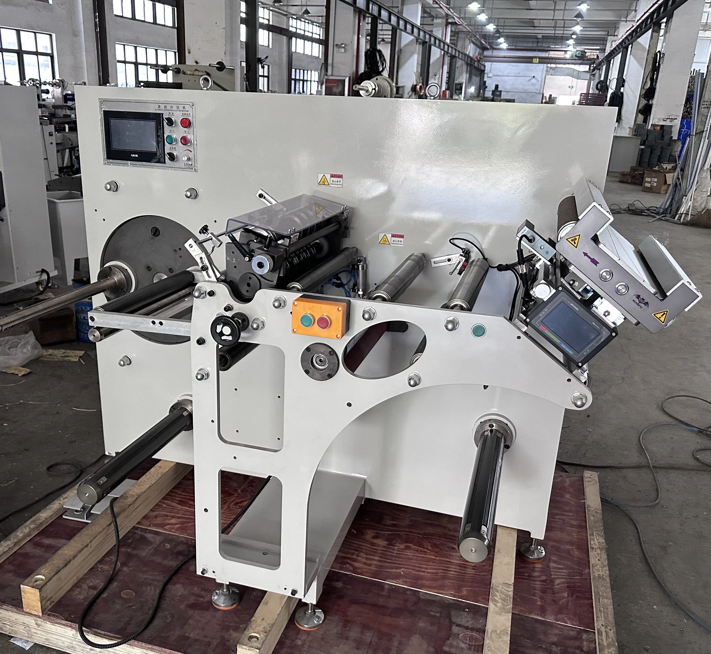 GP-420HF High Speed Turret Slitting Machine - 3 Rolls Rewinder