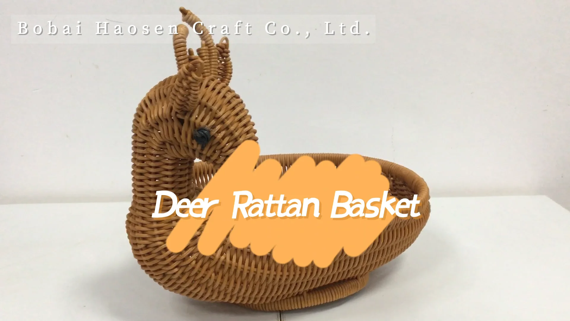 Homemade Plastic Rattan Animal Shape Basket For Room Decor Snack Fruit ...