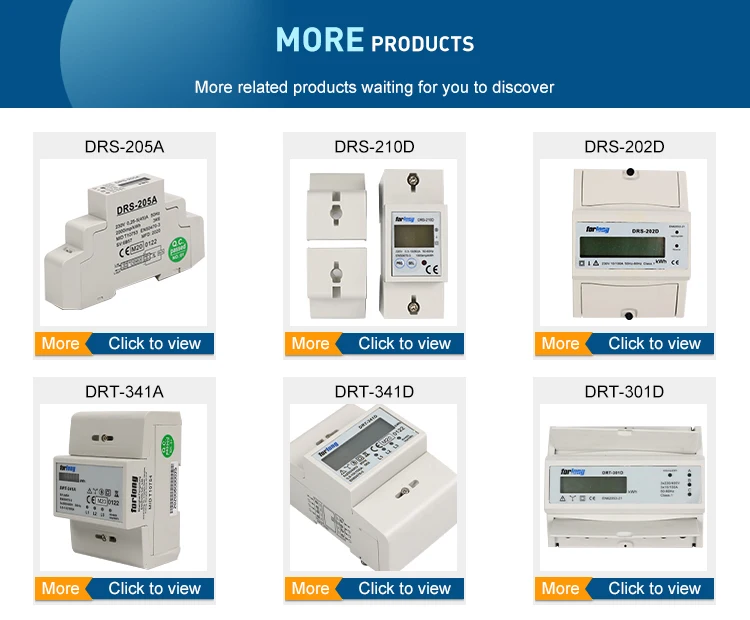 Rs485 Modbus Single Phase Din Rail Energy Meter (drs-205c) - Buy Rs485 ...