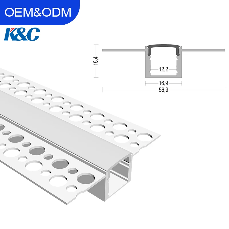 led aluminum profile channel high quality for strip light drywall led ...