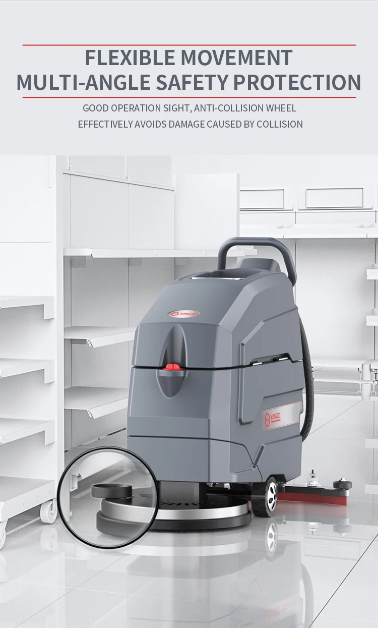 Autolaveuse Tile Floor Cleaner Walk Behind Automatic Commercial Floor ...