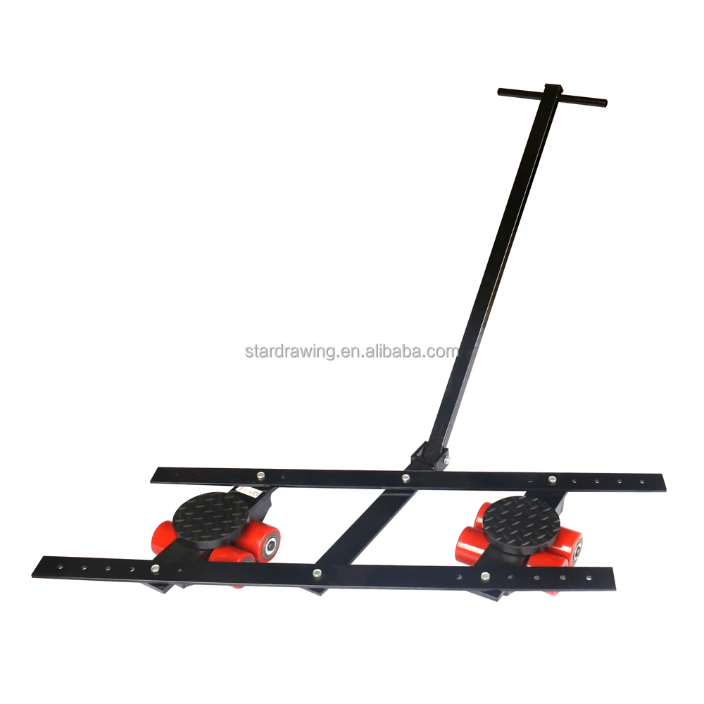 SS Adjustable Machinery Mover - Efficient Cargo Trolley