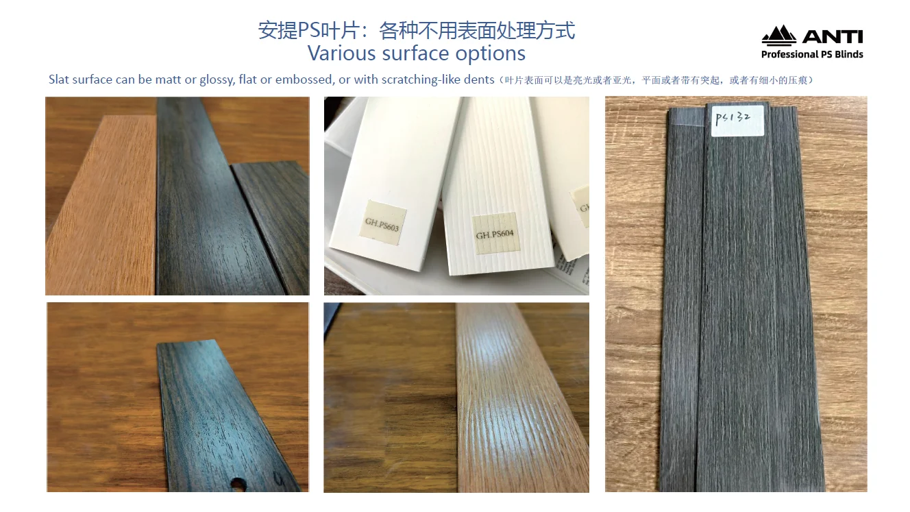 High Temperature Resistance And Healthy Faux Wood Sky Window Slats ...
