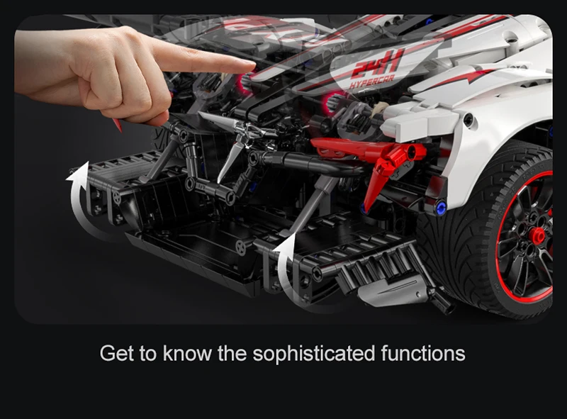 Cada C61053 V12 Brick Hypercar Blocks Supercar Building Super Rc Remote ...