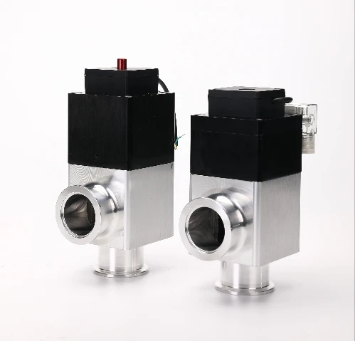 KF Flange Right-Angle Valves High Vacuum Baffle Angle Electro ...