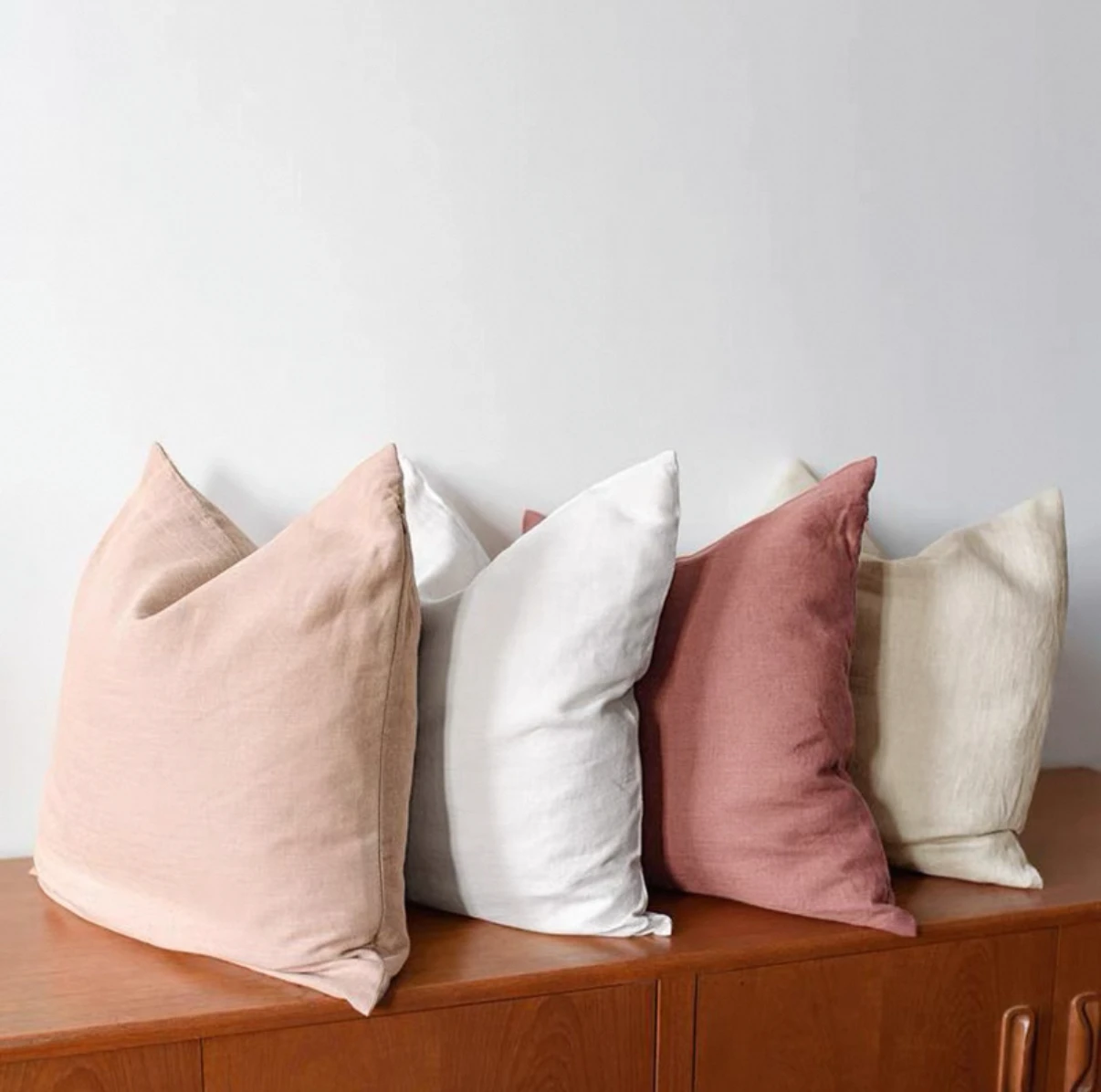 Simple 100% Linen Pillowcase, Nordic Style Pillowcase, Living Room Sofa ...