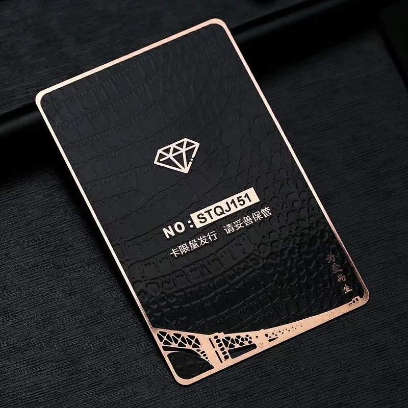 Custom Made VIP Membership Gold Card Aluminum Nameplate Metal Business ...