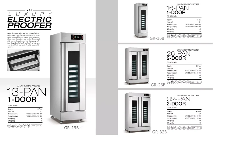 16 Trays Commerical Bakery Fermentation Chamber Bread Dough Proofer Machine With Spray - Buy ...