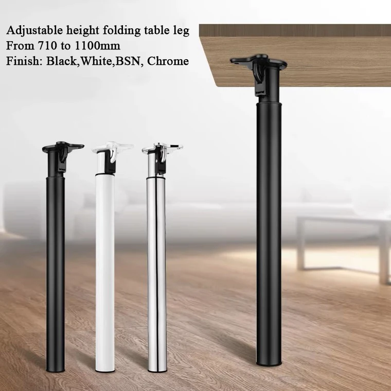 Chrome Metal Telescopic Folding Table Leg Adjustable Height Table Leg Bracket for Dining Table Alibaba