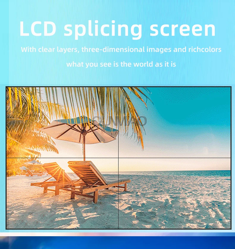 46 55 Inch Indoor Videowall Monitor Advertising Display Narrow Bezel 2k ...