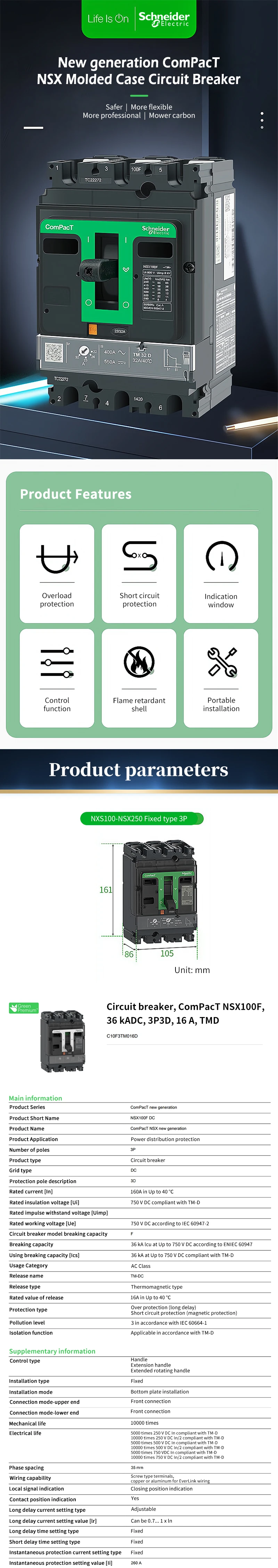 Schneiders NSX MCCB - Reliable Circuit Breakers for Power Equipment