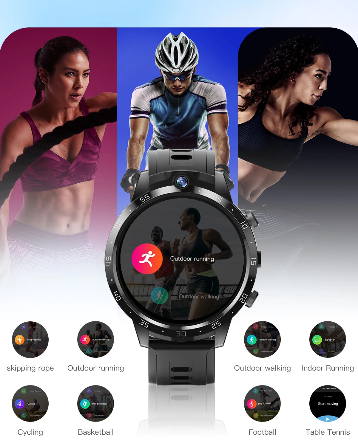 VALDUS X600S Smart Watch - GPS, Health, and SOS Features