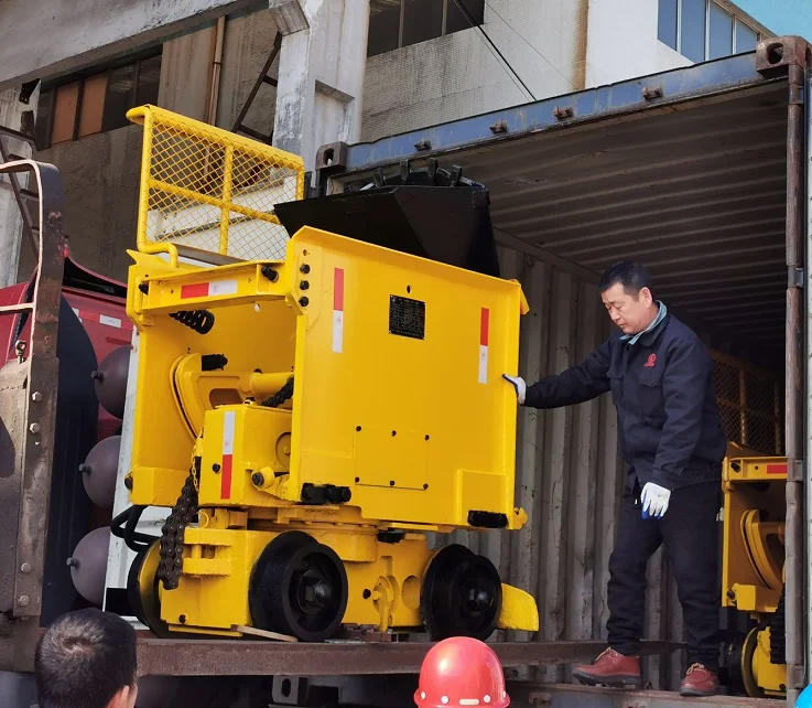 Penumatic Underground Tunnel Rail Loader Zq-26 Zq-17 C13 Air Mucker ...