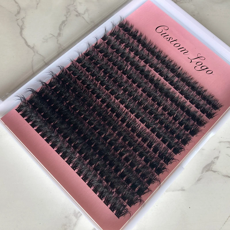 Hand Made Fan Eyelashes DIY Lash Fluffy Cluster Private Label Volume 3D ...