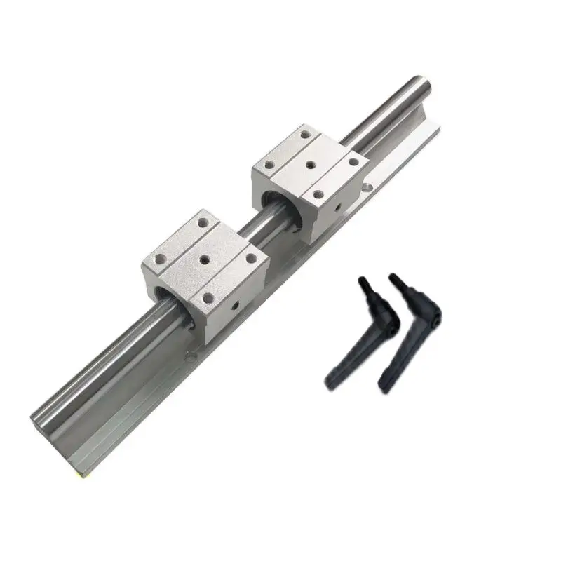 Gogo Cylindrical Guide Linear Light Shaft Slide Rail Slider Sbr10 Sbr12 ...