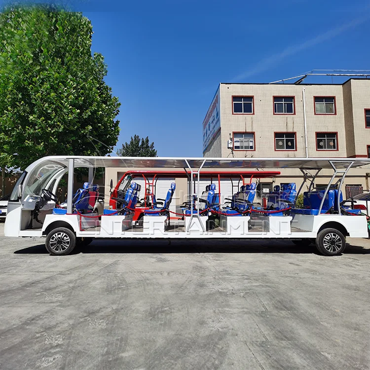 Mini Tourist Bus Sightseeing Car Enclosed Luxury Quad Tourist RV Street ...