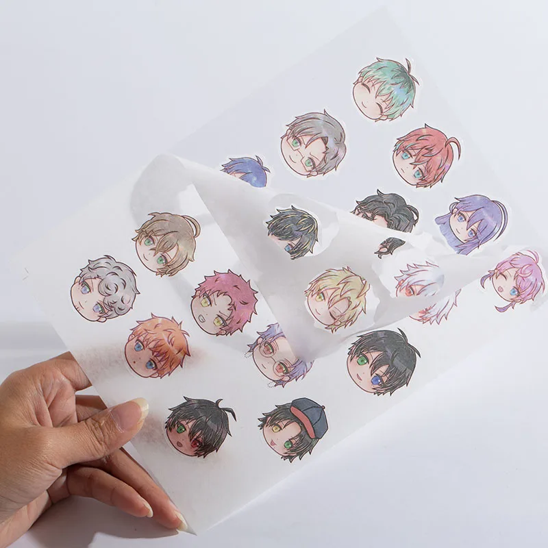 Customized Cartoon Kiss Cut Sheet Stickers Self Adhesive logo Printing ...