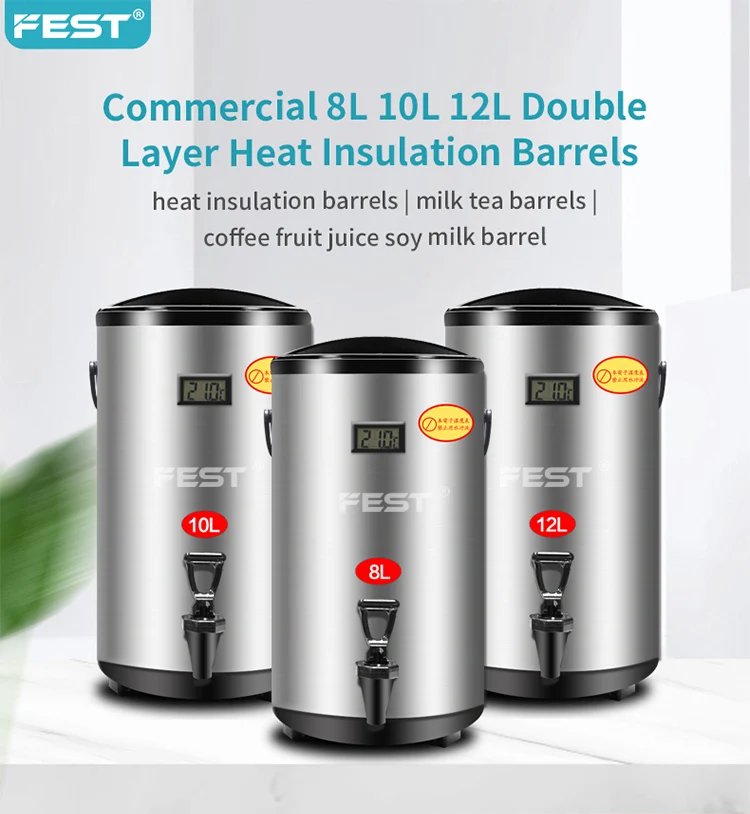 Bubble Tea Container Bubble Tea Equipment Milk Tea Warmer Bucket ...