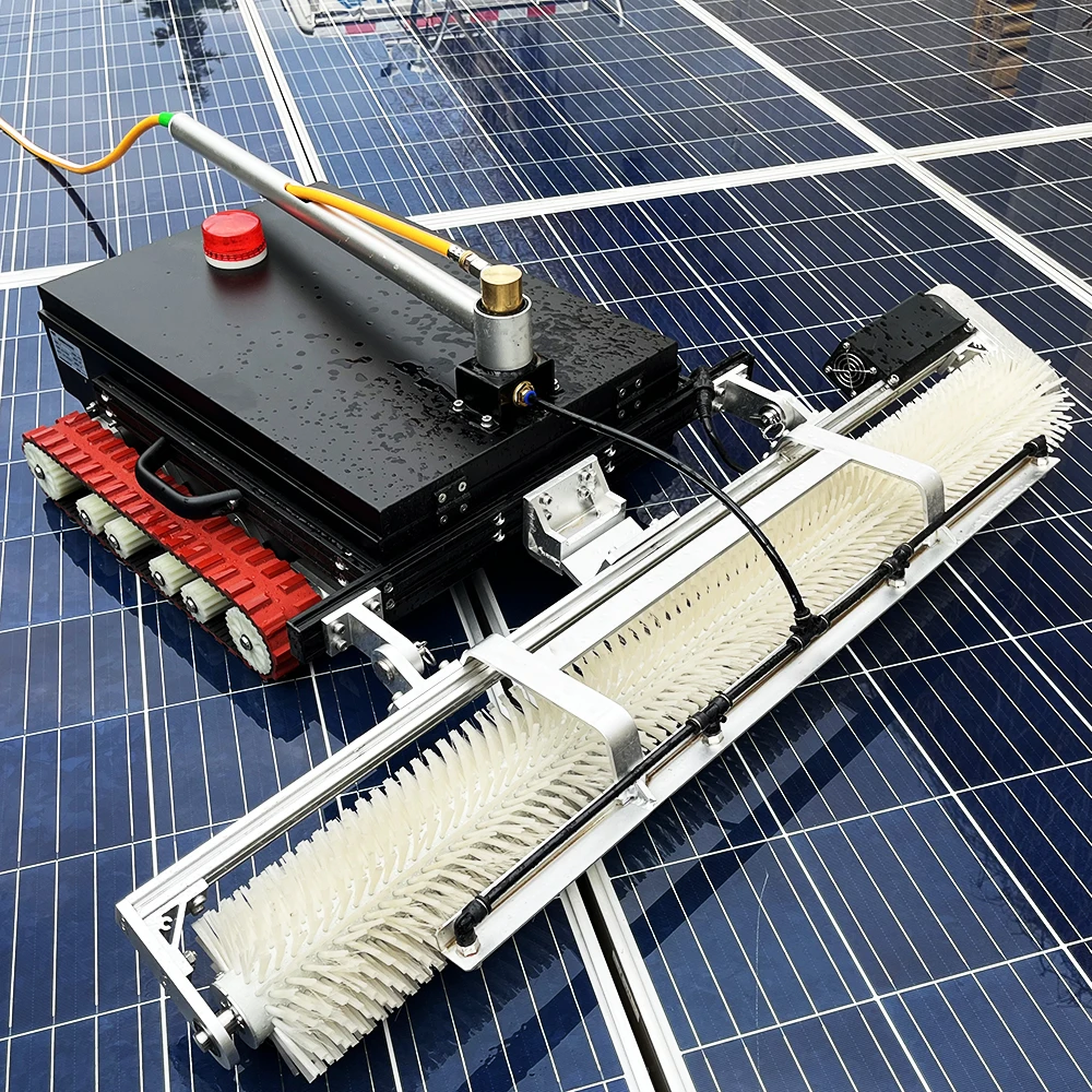 Automatic Solar Panel Dry Cleaner System Water Type Solar Panel ...