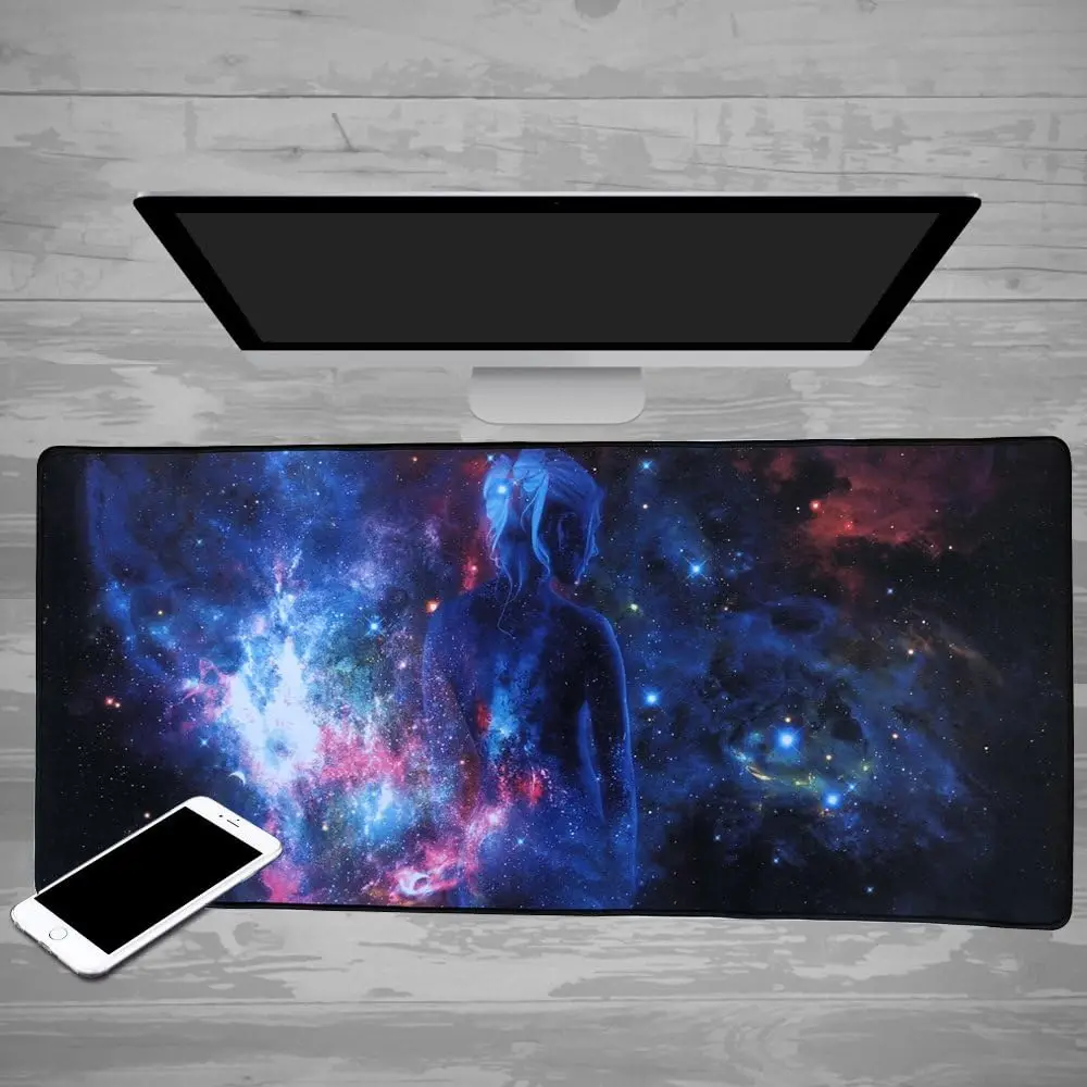 Starry Night Desk Mat XXL Non-slip Mousepad Sweat-proof Superior ...