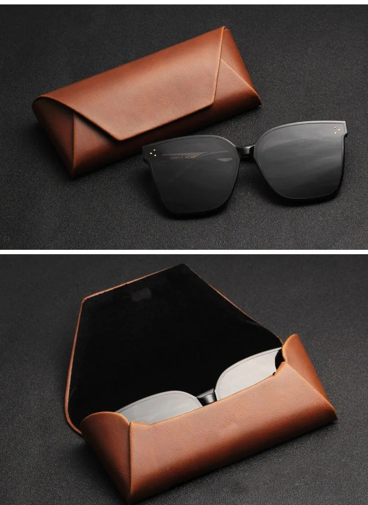 Hot Sale Custom Logo Sun Glasses Eyeglasses Storage Pu Leather Glass ...