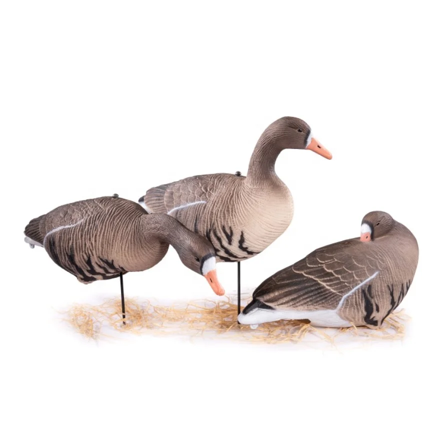 Outdoor Garden Decoration Decoy Geese Plastic Specklebelly Goose Decoys ...