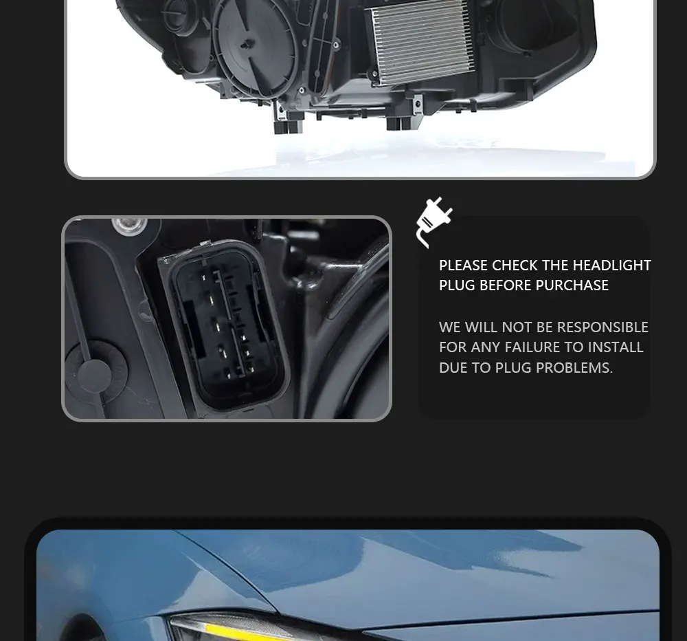 Typy For Bmw 4 Series 2013-2015 F32 F33 F36 M4 Headlights Blue Drl ...