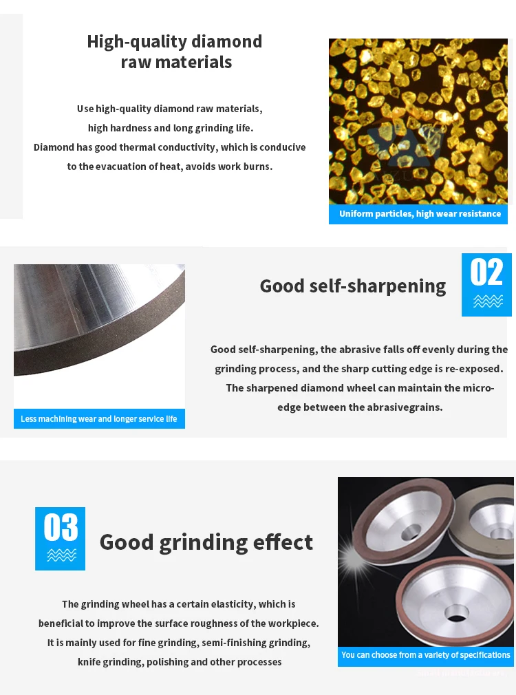 China Factory Bowl Shaped Sintered Resin Flat Diamond Sharpening ...
