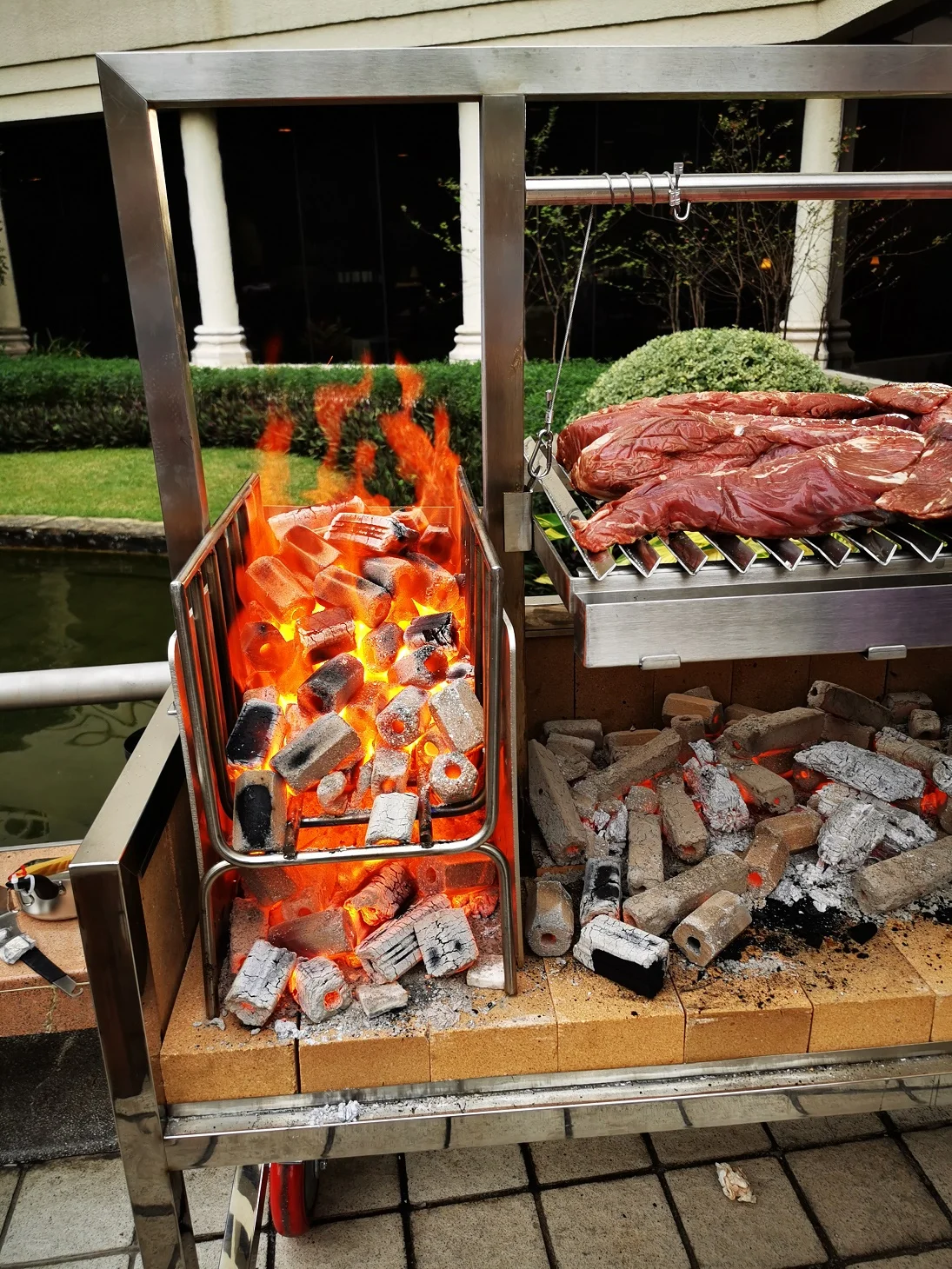 Santa Maria Grill with Smoker Ygsm36inch - PEACHWOOD BBQ